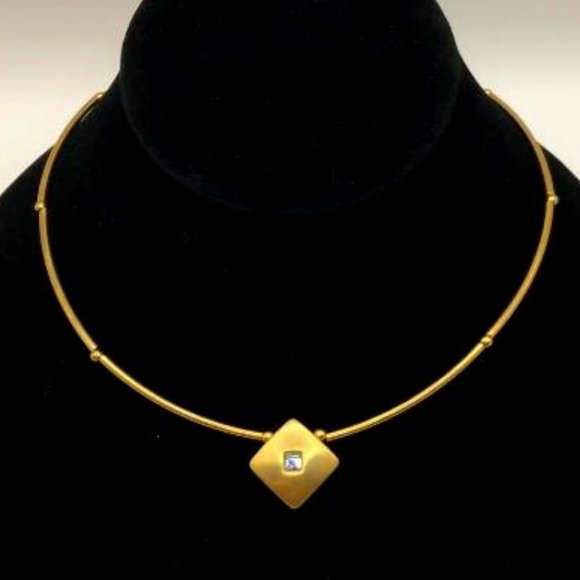 Skalet | Jewelry | Vintage Skalet Goldtone Collar Pendant Necklace ...